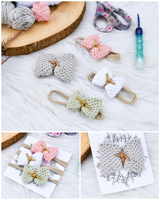 Ravelry: Scrappy Tunisian Bow pattern by Bonnie Ogren