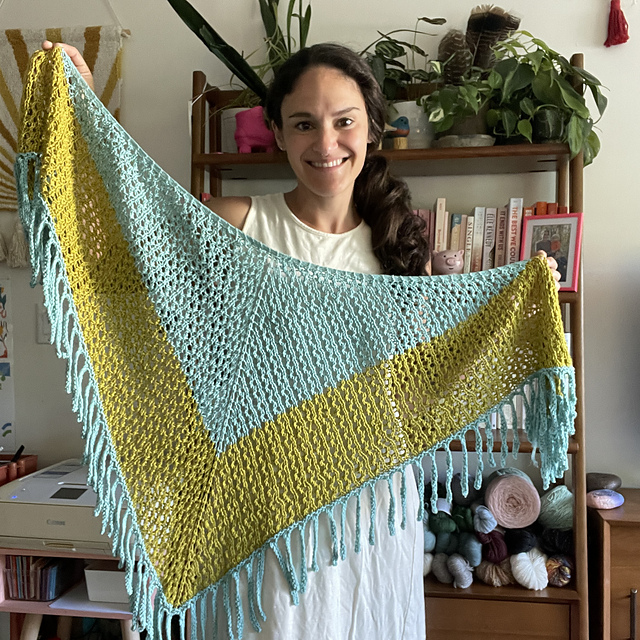 Ravelry: Summer Fringe Shawl pattern by Annie Lupton