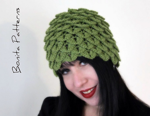 Ravelry: Crocodile Stitch Cloche pattern by Bonita Patterns