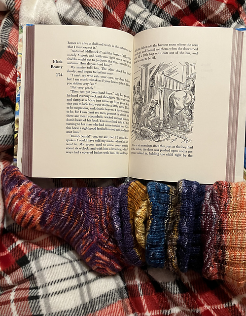 Ravelry: Reading Nook Cozy Advent Socks pattern by Waning Gibbous Creations