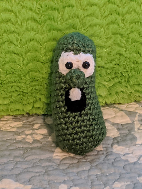 Ravelry: Larry the Cucumber pattern by Laura Trask