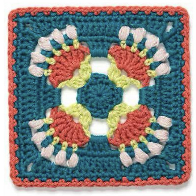 Ravelry: Floral Symmetry Square pattern by Emmi Hai