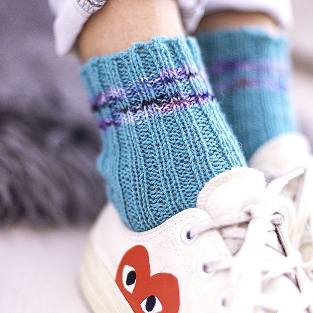 Ravelry: Simple Ribbed Socks pattern by Dana Kikic Nemmert