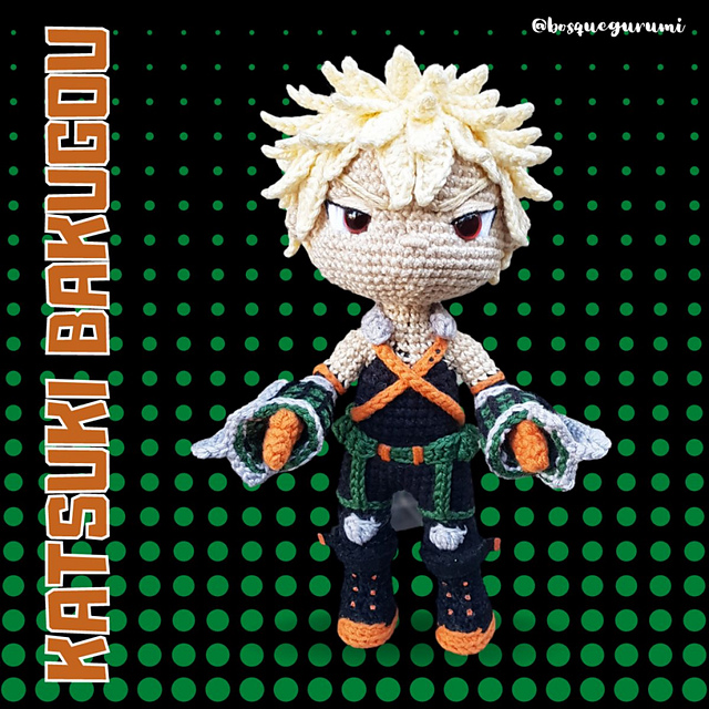 Ravelry: Katsuki Bakugo (My Hero Academia) amigurumi pattern by Paola F ...