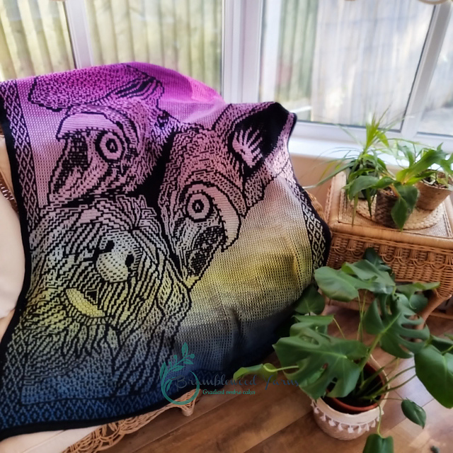 Ravelry: WOOFSAIC - mosaic blanket pattern by Ola Chester