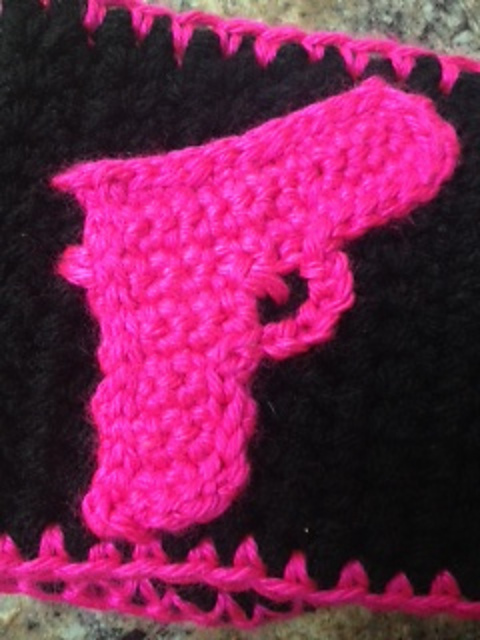 Ravelry: Pistol Applique pattern by Brandy Tabor