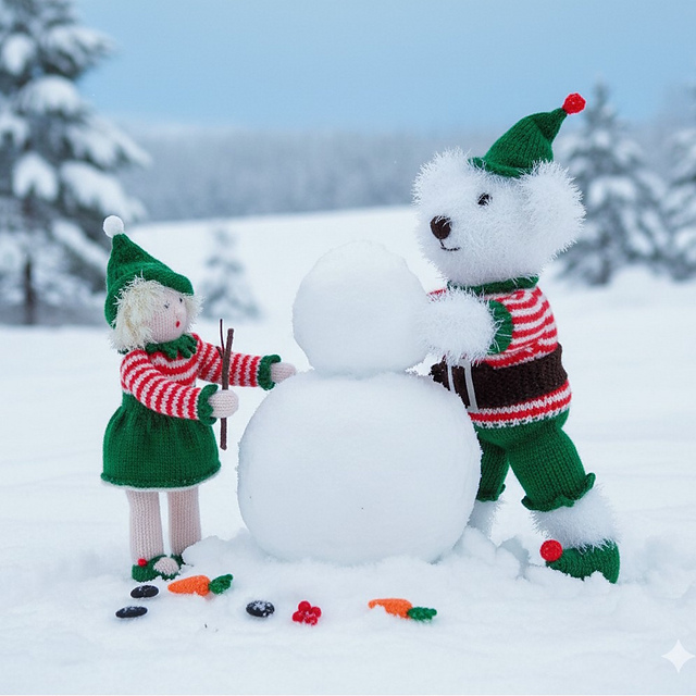 Ravelry: Christmas Elf Bear pattern by Linda Moorhouse