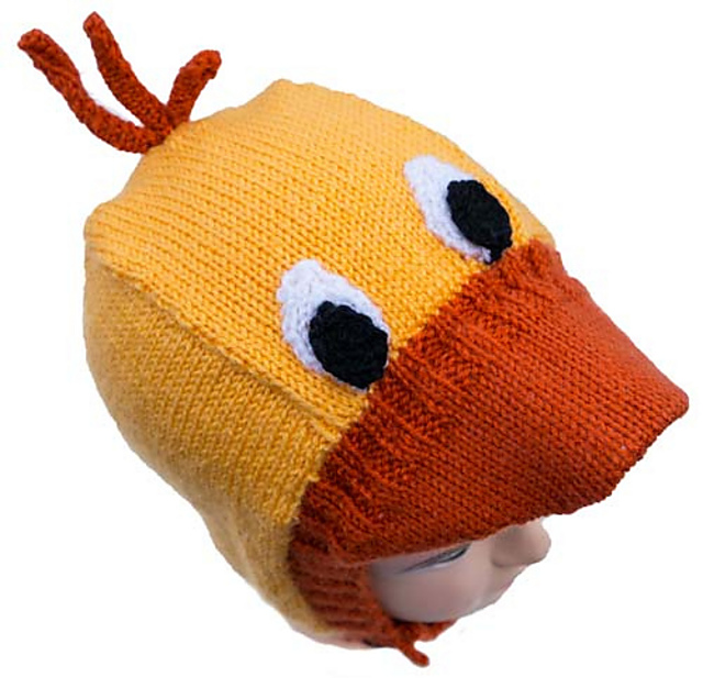 Ravelry: Duck hat for a child pattern by Linda Moorhouse