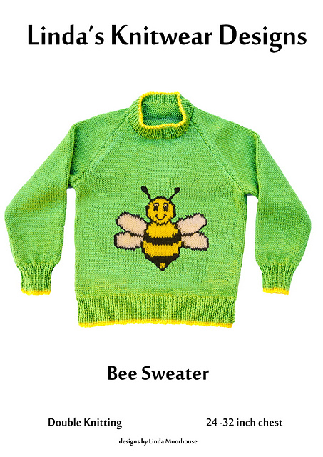 Ravelry: Bee motif sweater pattern by Linda Moorhouse