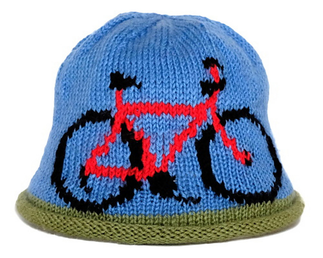 Ravelry: Bicycle hat pattern by Linda Moorhouse