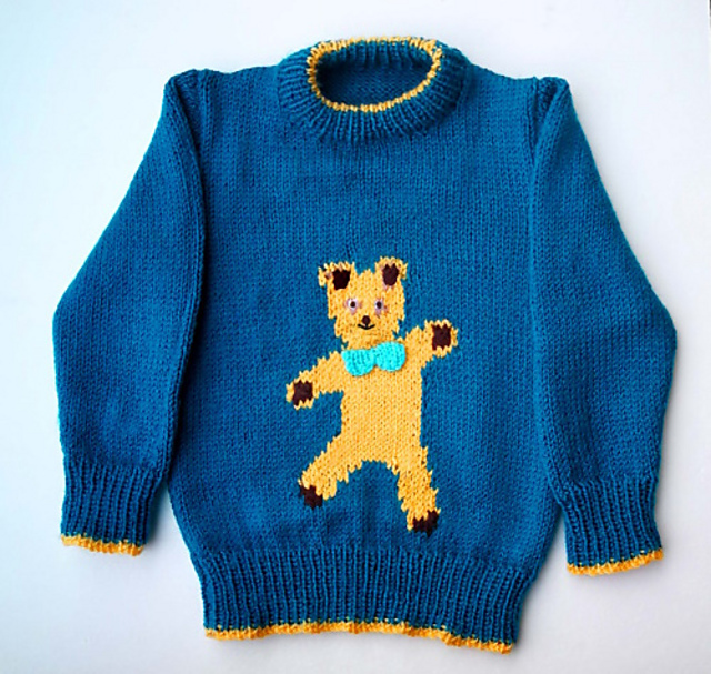 Ravelry: Dancing Bear sweater & toy pattern by Linda Moorhouse