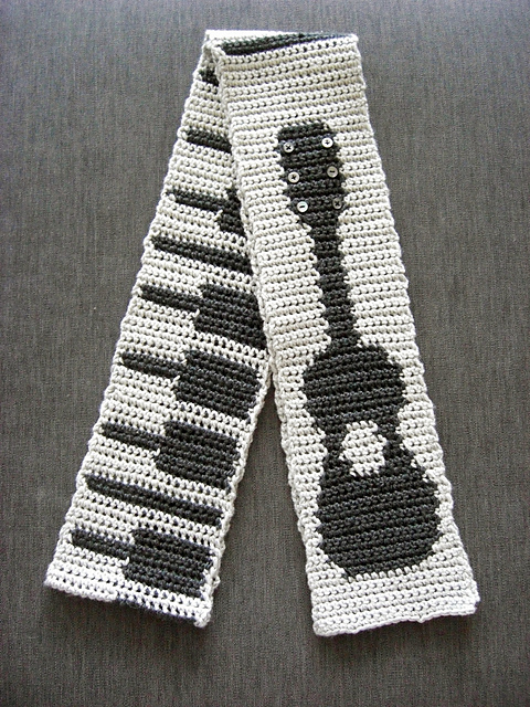 Ravelry: Rockin' Guitar Scarf pattern by Doni Speigle
