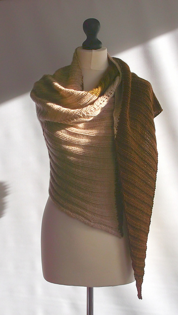 Ravelry: 2x2 Ribbed shawl pattern by Brian smith