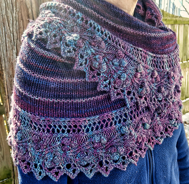 Ravelry: BrianaT1386's Cinder Rose Shawl Test Knit