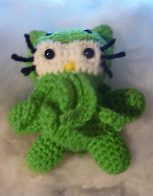 Ravelry: Amigurumi Cthulhu Kitty pattern by Lille Kråke