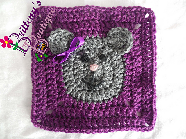 Ravelry: Teddy Bear Square pattern by Britteny's Boutique