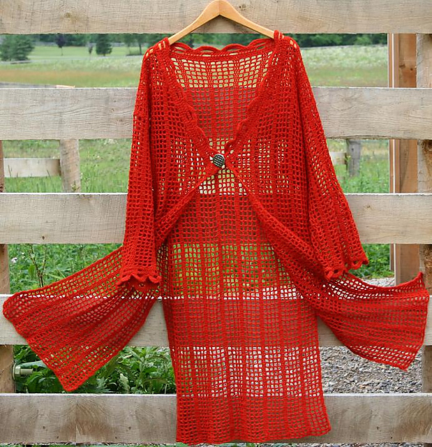 Ravelry: Dress in Mesh Queen Size & Style pattern by Larisa Vilensky