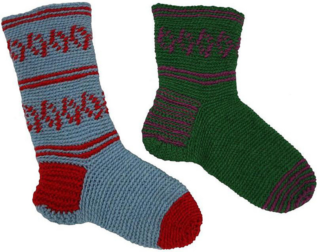 Ravelry: Chimgon SSS (Slip Stitch Sock) pattern by Larisa Vilensky