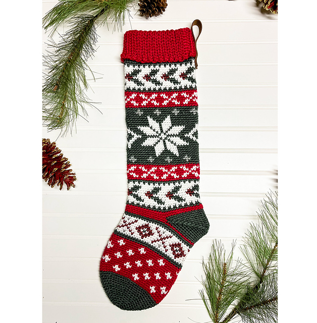 Ravelry: Nordic Heirloom Stocking pattern by Jamie StGeorge