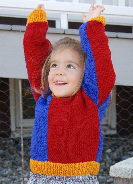 Ravelry: Child's Colorblock Pullover pattern by Melissa Leapman