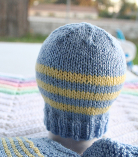 Ravelry: Baby Striped Hat pattern by Cathy Waldie