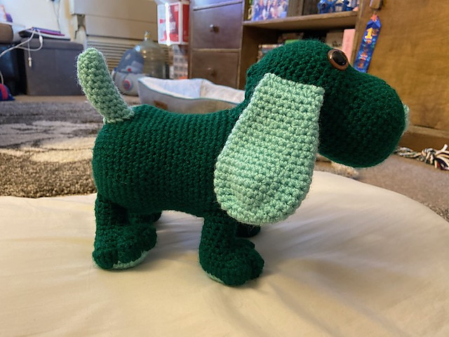 Ravelry: Sonny the Green Dog pattern by Adrea Miller
