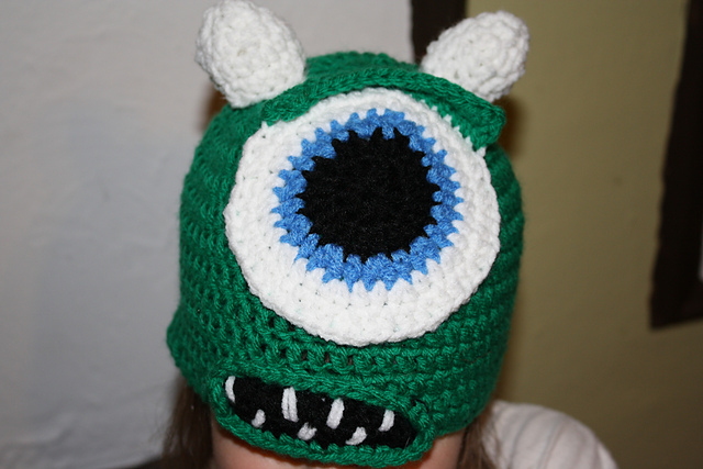 Ravelry: One Eyed Toothed Green Monster Hat pattern by Rose Amis