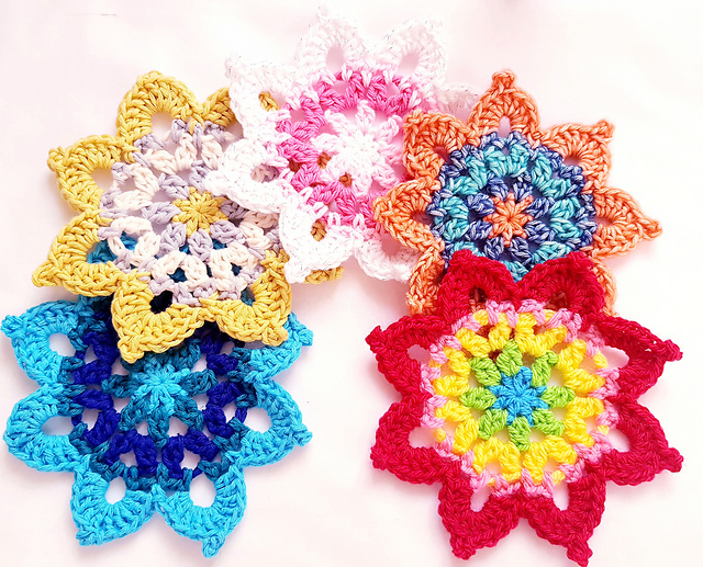 Ravelry: Picot flower pattern by Buttonnose Crochet