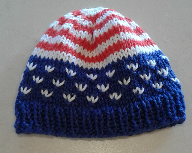 Ravelry: Stars and Stripes Preemie Hat pattern by Barb Weatherford