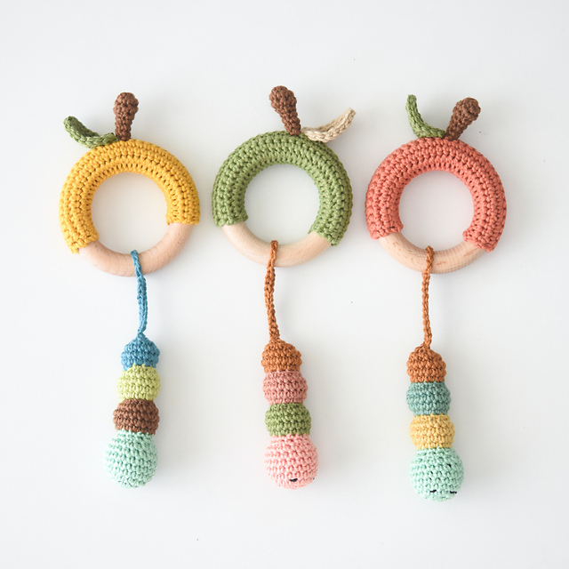 Ravelry: Apple Worm Rattle pattern by Mari-Liis Lille
