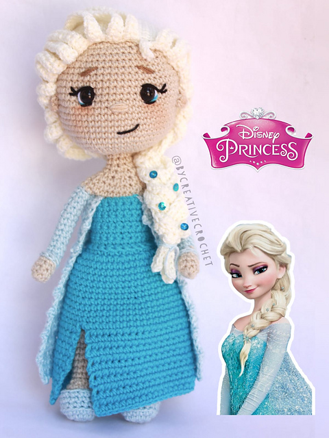 Ravelry: Elsa Frozen Amigurumi pattern by Angelica Sanchez