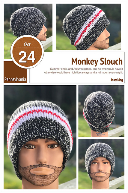 Ravelry: Unisex Monkey Slouch pattern by Dee Colbourne