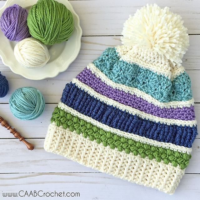 Ravelry: Scrap Buster Beanie pattern by Esther Thompson