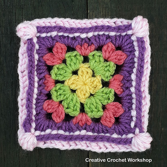 Ravelry: Groovy Cluster Granny Square pattern by Joanita Theron