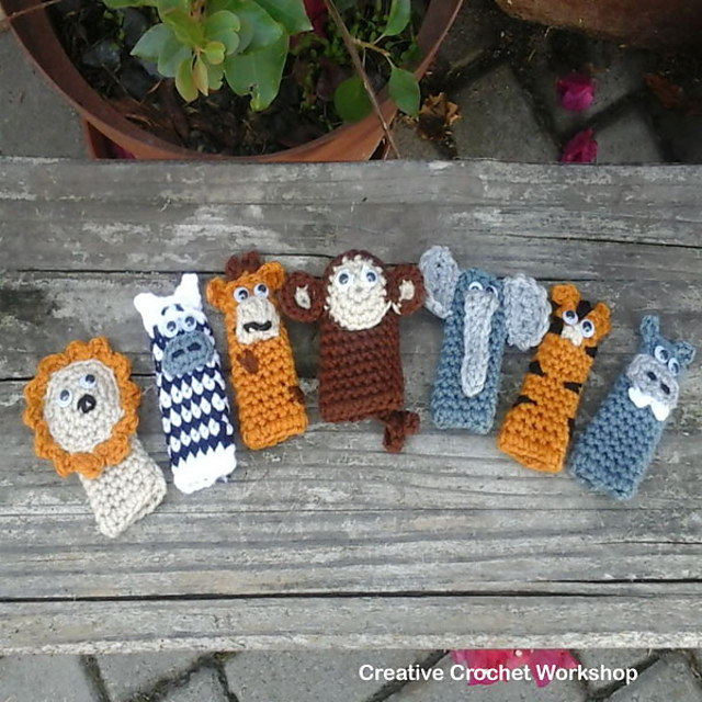 Ravelry: Wild Animal Finger Puppets pattern by Joanita Theron