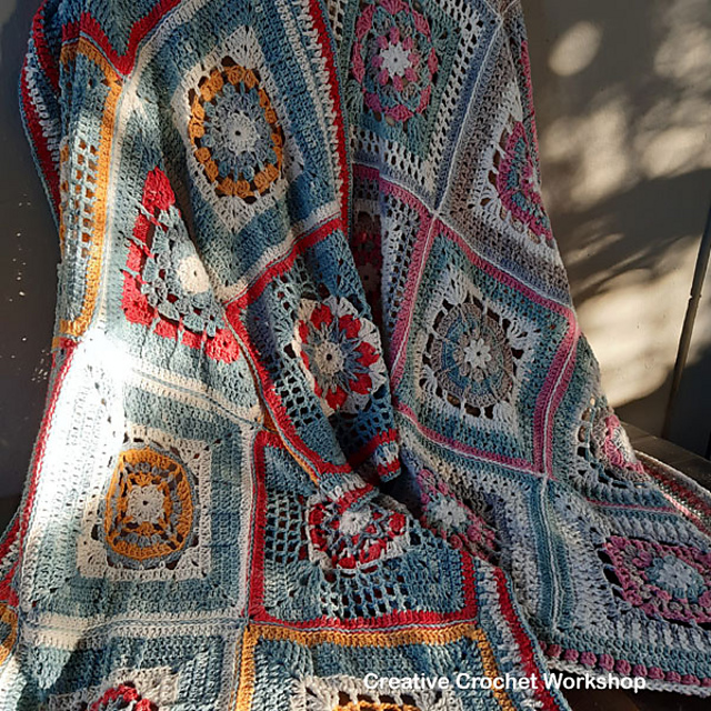 Ravelry: Crochet A Block Afghan 2019 pattern by Joanita Theron