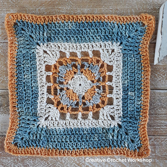 Ravelry: Framed 4 Cluster Corner Square pattern by Joanita Theron