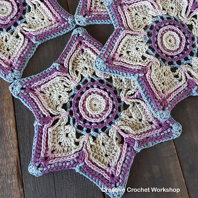 Ravelry: Passion Flower Hexagon pattern by Joanita Theron