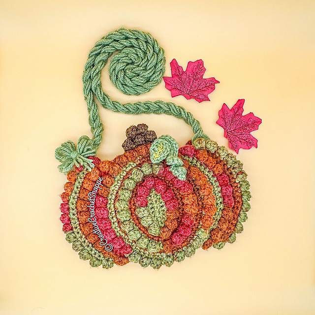 Ravelry: Boho Fall Pumpkin Purse pattern by CCrochet Shoppe