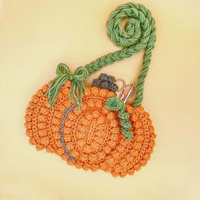 Ravelry: Boho Fall Pumpkin Purse pattern by CCrochet Shoppe