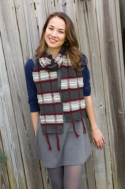 Ravelry: Adelaide Plaid Scarf pattern by Susan Mills Knits