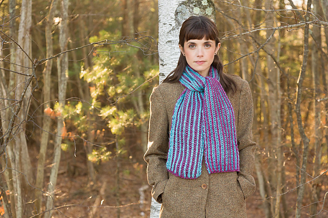 Ravelry: Two Color Brioche Scarf pattern by Edith Murphy