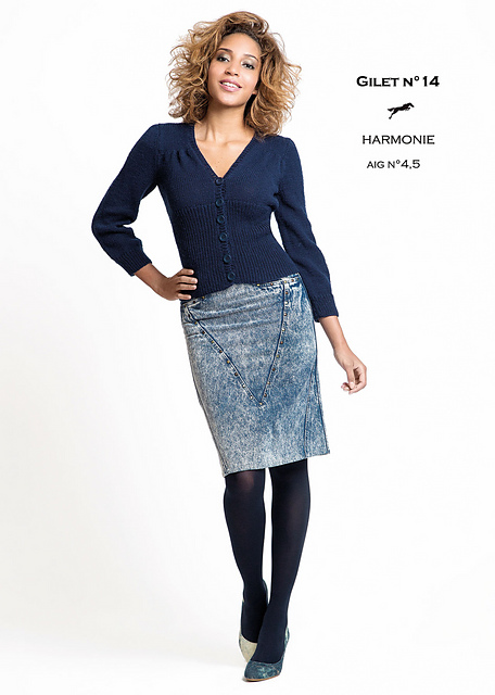 Ravelry: CB23 Gilet n°14 pattern by Cheval Blanc Official