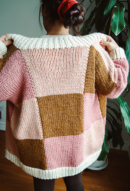 Ravelry: Big Patchwork Cardigan pattern by CJ Design