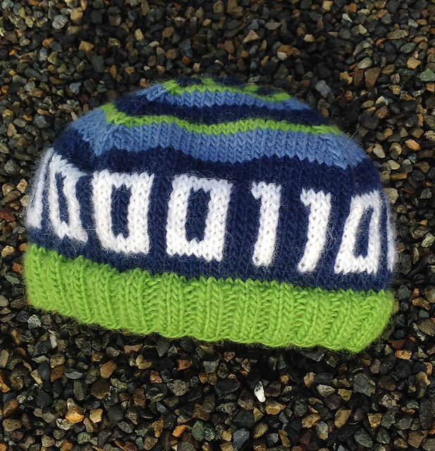 Ravelry: Binary 12th Man Hat pattern by C Jane