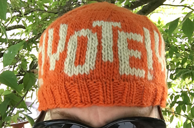 Ravelry: Orange VOTE! hat pattern by C Jane