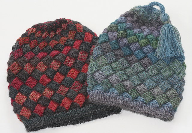 Ravelry: Checkered Chess Champ Entrelac Hat pattern by Carol Wells