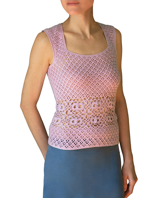 Ravelry: Top with interlocking rings pattern by conceptcreative.store