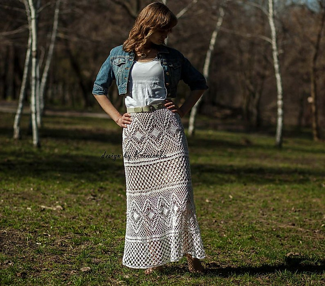 Ravelry: Boho maxi skirt pattern by Krinichka