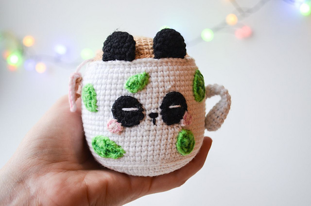 Ravelry: Crochet Panda Cup pattern by Alexandra Volkova
